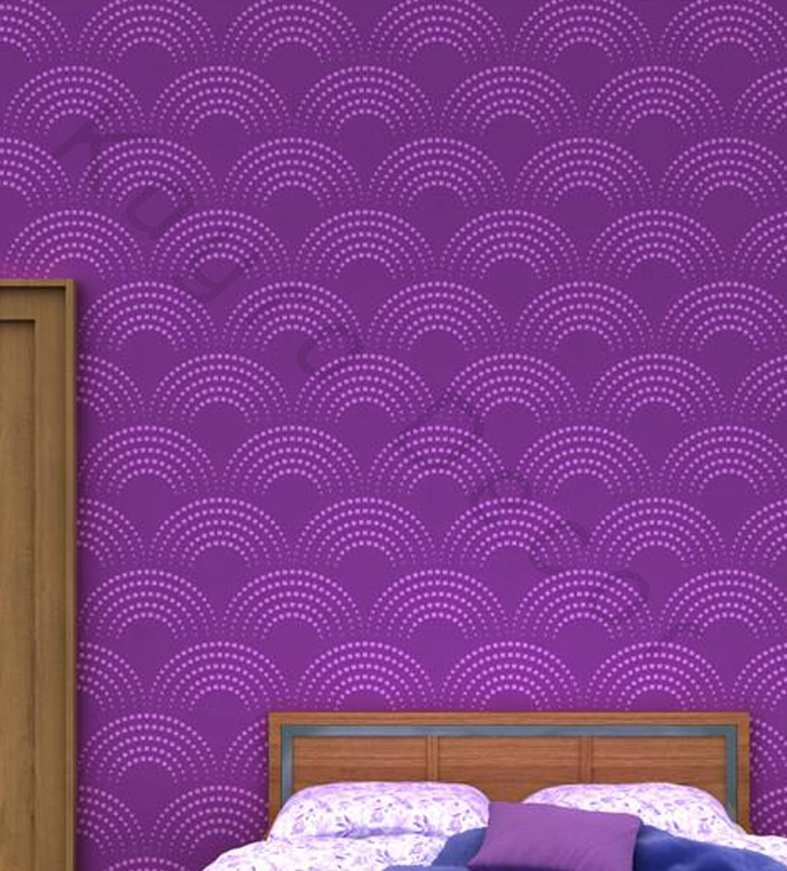 Circle Wall Design Stencil (KHS361) – Kayra E Commerce Private Limited