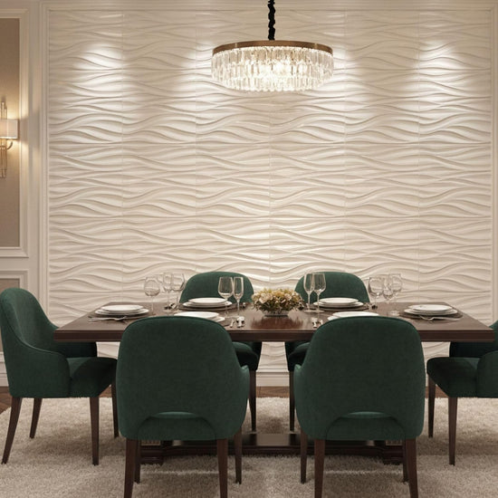 3D Wall Panels for Home Decor PVC Wave Design 50X50 cm – Kayra Decor